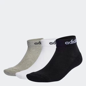 ADIDAS Linear Ankle Cushioned Socks 3 Pairs IC1304